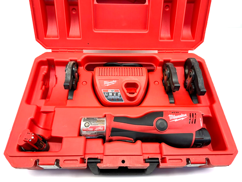 Milwaukee M12 Force Logic Press Tool Kit 2473-20, 1/2", 1", 3/4" Jaws ...