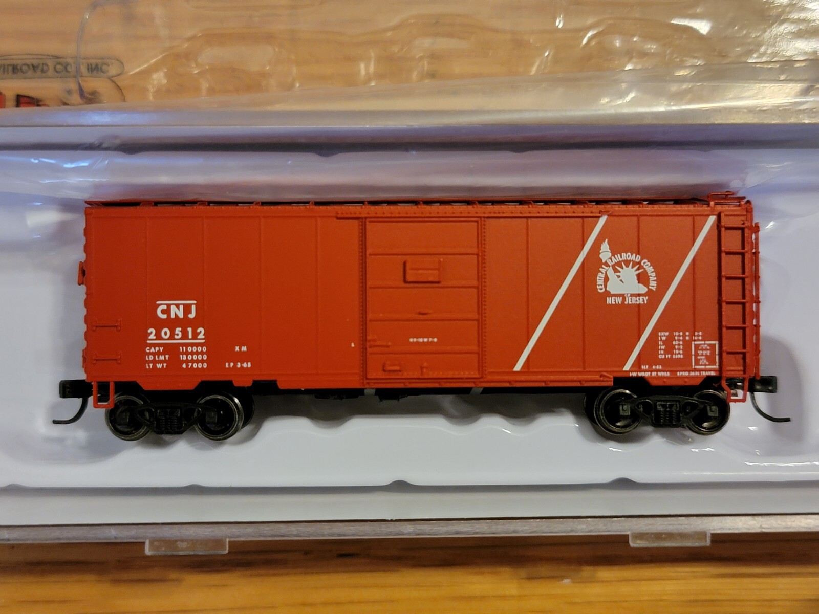 N Scale Atlas Central Railroad of New Jersey Boxcar CNJ 20512 | eBay