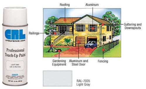 CRL Light Gray Powdercoat Professional Touch-Up Paint - Architectural ...