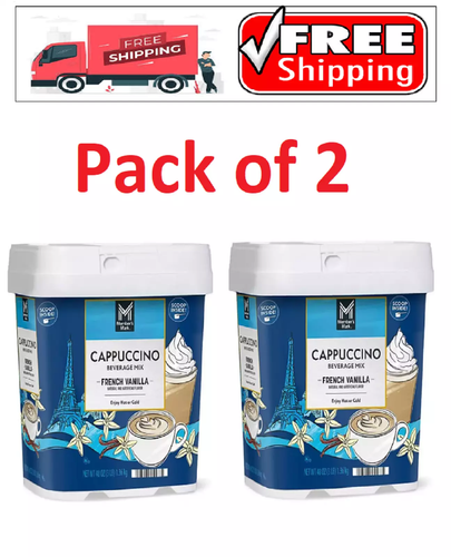Pack of 2 - Member's Mark French Vanilla Cappuccino Beverage Mix - 48 ...