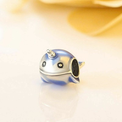 NEW Authentic Pandora #798965C01 Shimmering Norwhal Charm | eBay