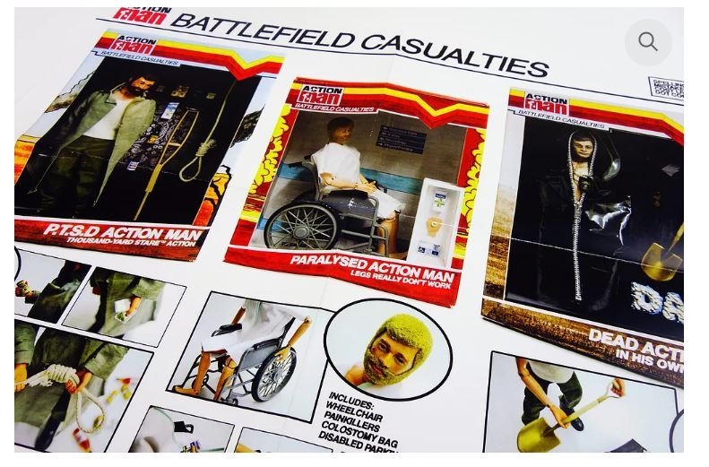 Action Man Battlefield Casualties Poster Affiche Darren Cullen Banksy ...