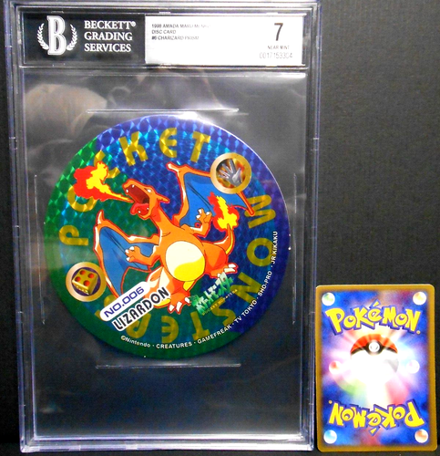 BGS 7 NM Japanese 1998 Pokemon Amada Maru Menko Card Large #006 ...