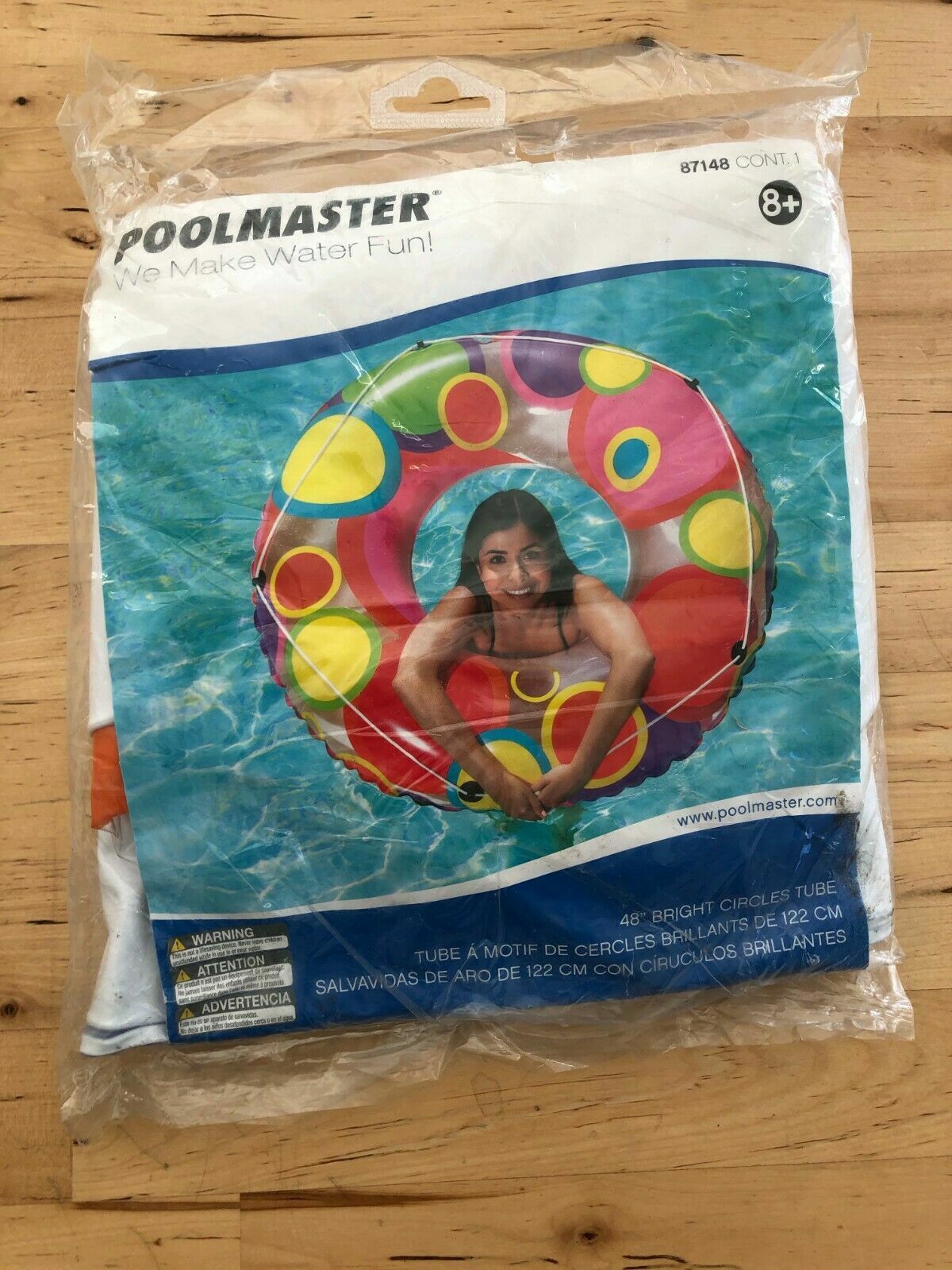 Poolmaster 48-Inch Swimming Pool Tube Float, Bright Circles New | eBay