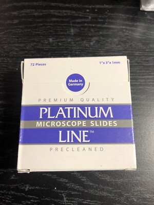 Pack of 72 Mercedes Platinum Line StarFrost Microscope Slide MER 7255 ...