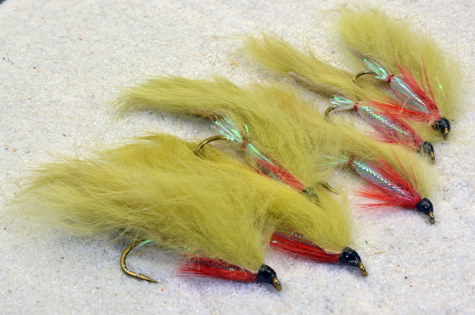 6ct Weighted Olive Zonker Streamer Flies - Mustad Signature Hooks | eBay