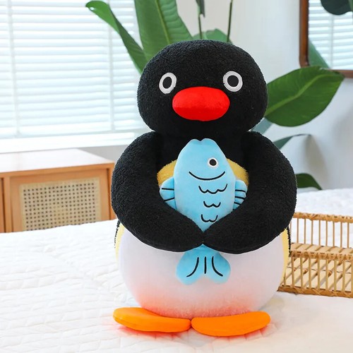 40Cm Pingu Penguin Plush Doll Anime Pingu Family Stuffed Animal ...