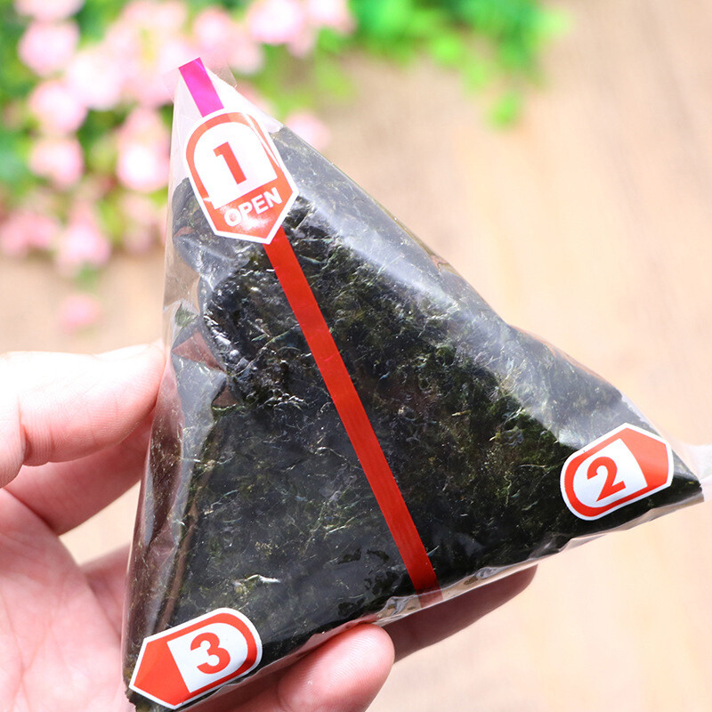 20Pcs Double Layers Triangle Rice Ball Packing Bag Seaweed Onigiri ...