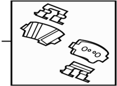 58302C1A15 Kia Pad kitrear disc brake 58302C1A15, New Genuine OEM Part ...