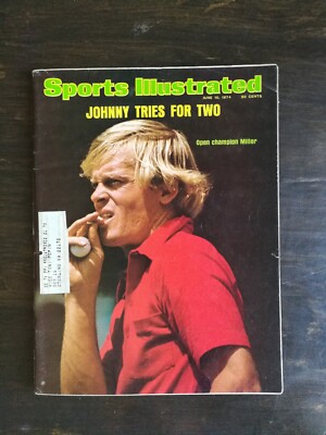 Sports Illustrated June 10, 1974 Johnny Miller U.S. Open Golf Champion ...