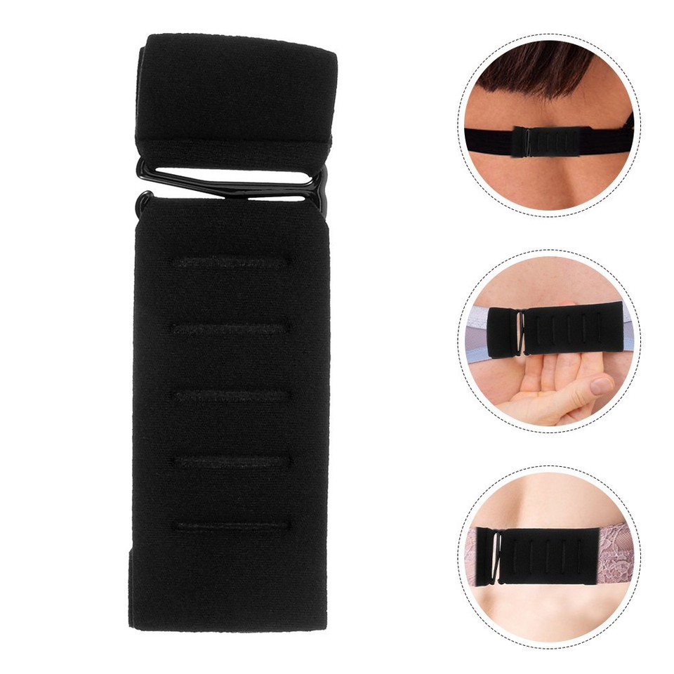 2 Pcs Comfortable Bra Extension Elastic Straps Back Extender Extenders ...