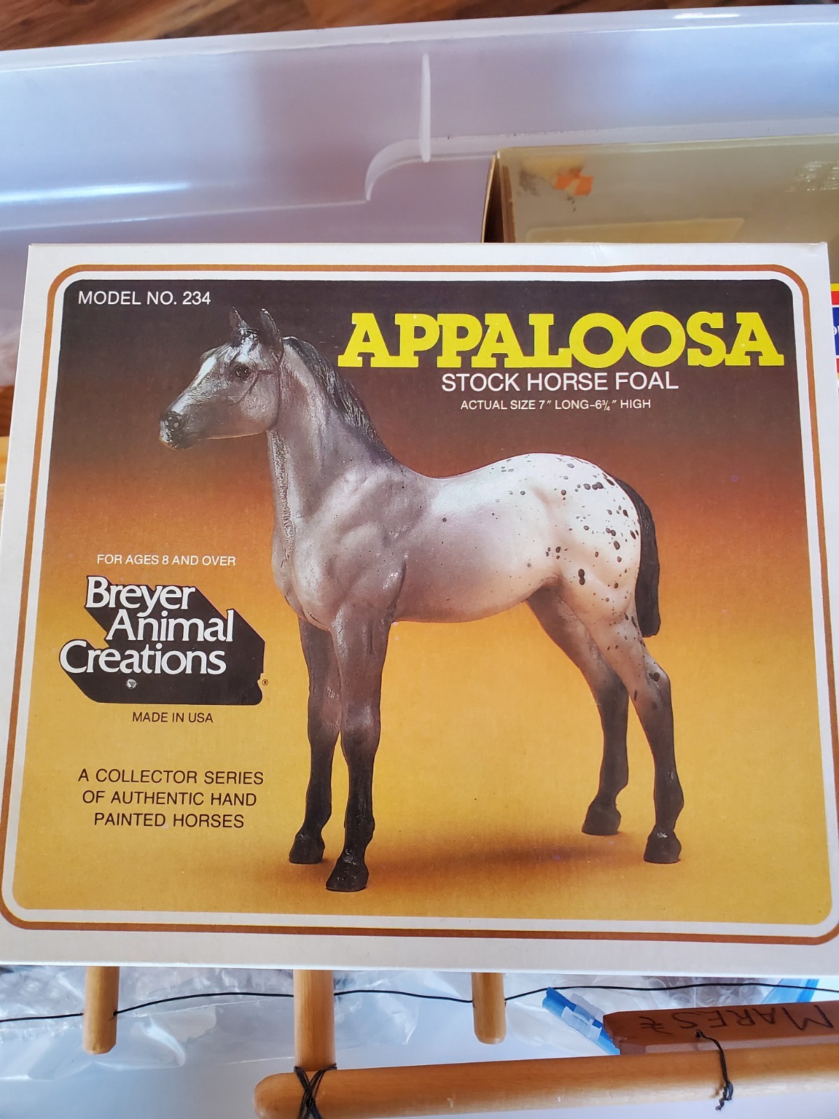 Breyer Appaloosa Stock Horse Foal Plastic Model No. 234 7" Long x 6 ...