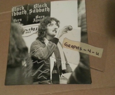 Geezer Butler Signed Black Sabbath Autograph COA | eBay