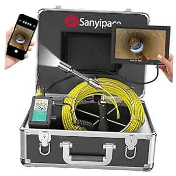 WiFi Wireless Sewer Camera, 65FT/20M, 7'' Detachable LCD 9723WF-65FT ...