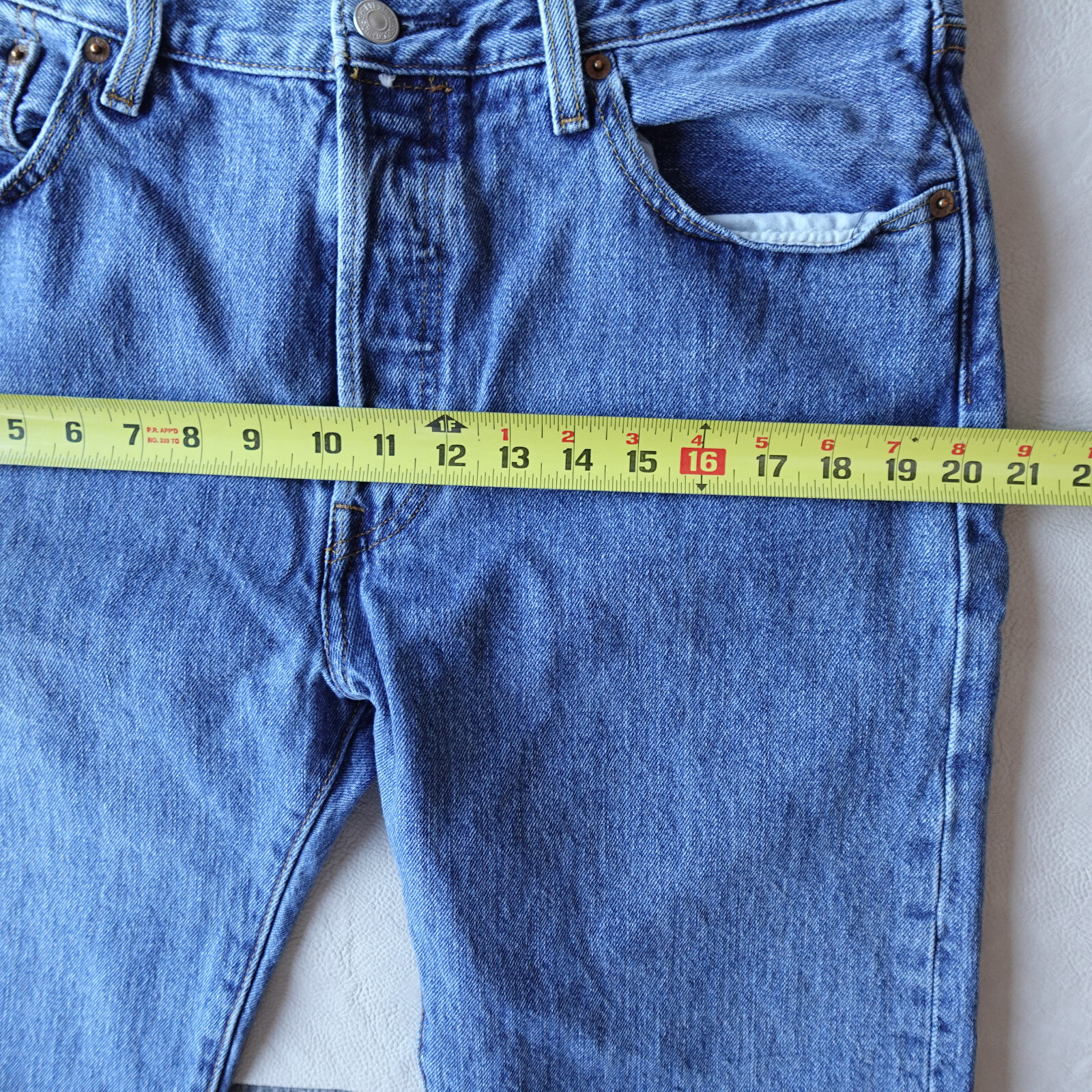 Levis 501 XX Jeans 34 x 29 1/2 ** Button Fly Straight Blue Denim | eBay