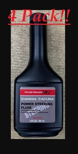 4 x BOTTLES HONDA OEM GENUINE POWER STEERING FLUID 12oz SEALED OIL NEW ...