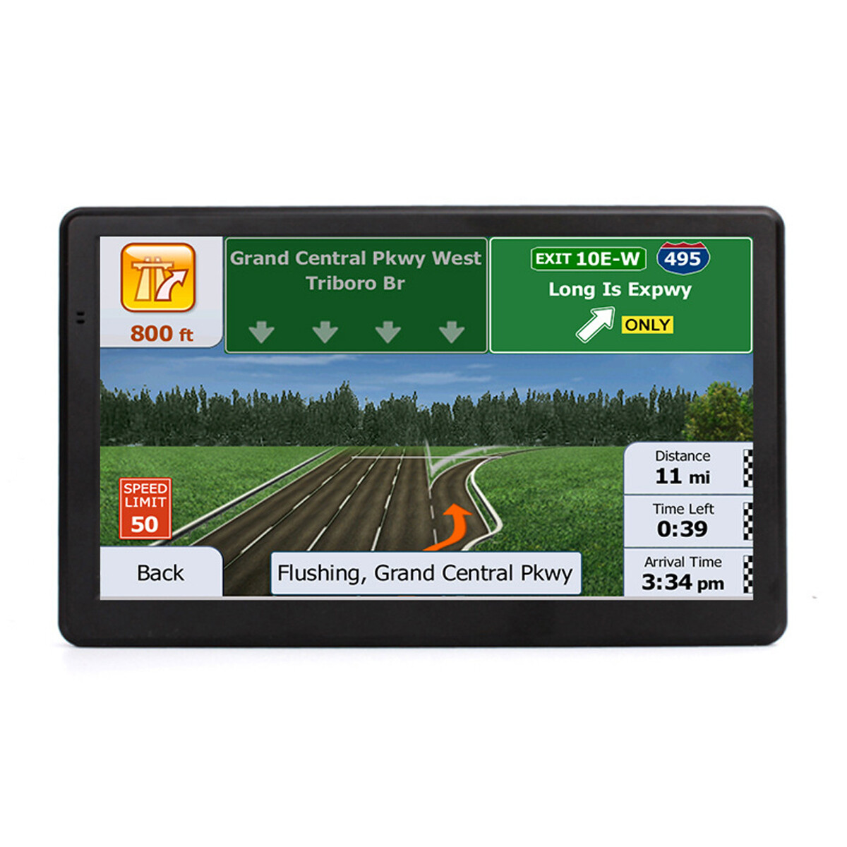 7in Car Sat Nav GPS Navigation 8GB Free Lifetime UK&EU Maps Touch ...