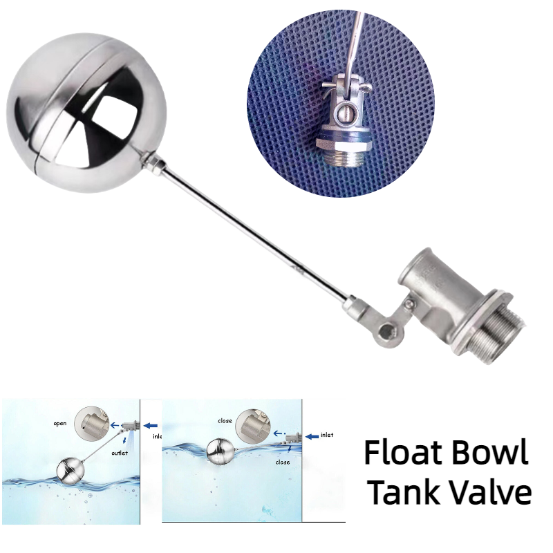 Stainless Steel Float Valve For Water Tanks Hydraulic Drive Ball Type ...
