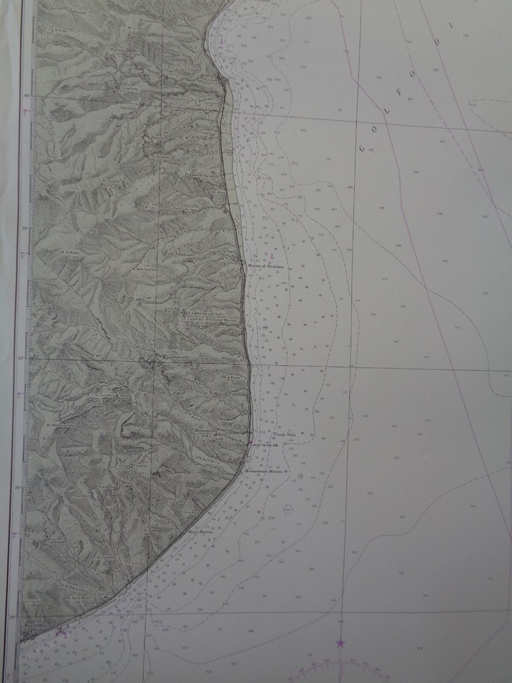 Marine Map / From Roccella Ionica To Capo Rizzuto 1997 Catanzaro ...