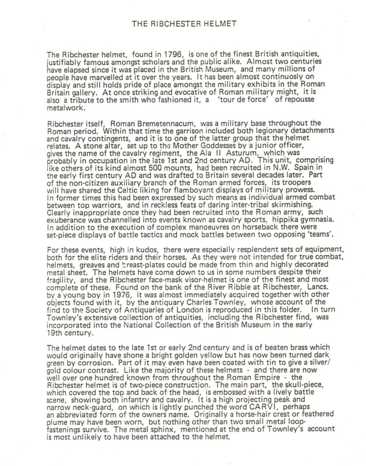 Roman Standard Bearer Signifer Masked Sports Cavalry Helmet Armor ...