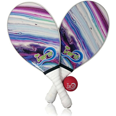 Frescobol Marble Beach Paddle Kit, waterproof fiberglass frescoball ...