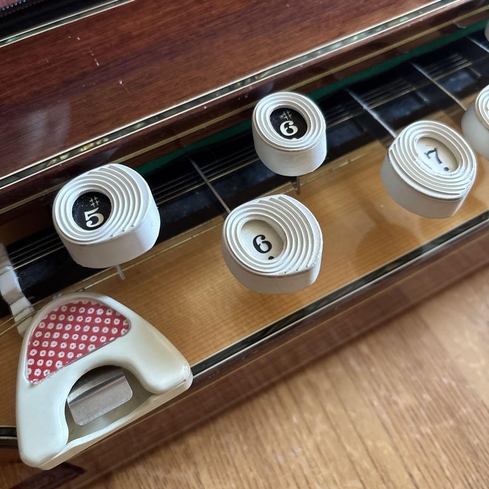 Taishoko Kikuyae F28JS String Set for Okinawa Koto - Used, with Pick ...