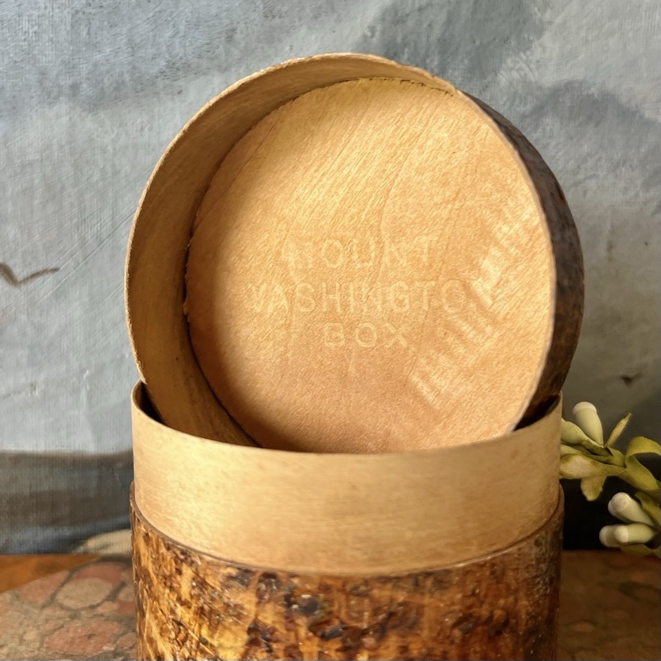 Antique wood & silk pyrography jewelry box Mount Washington Hotel NH ...