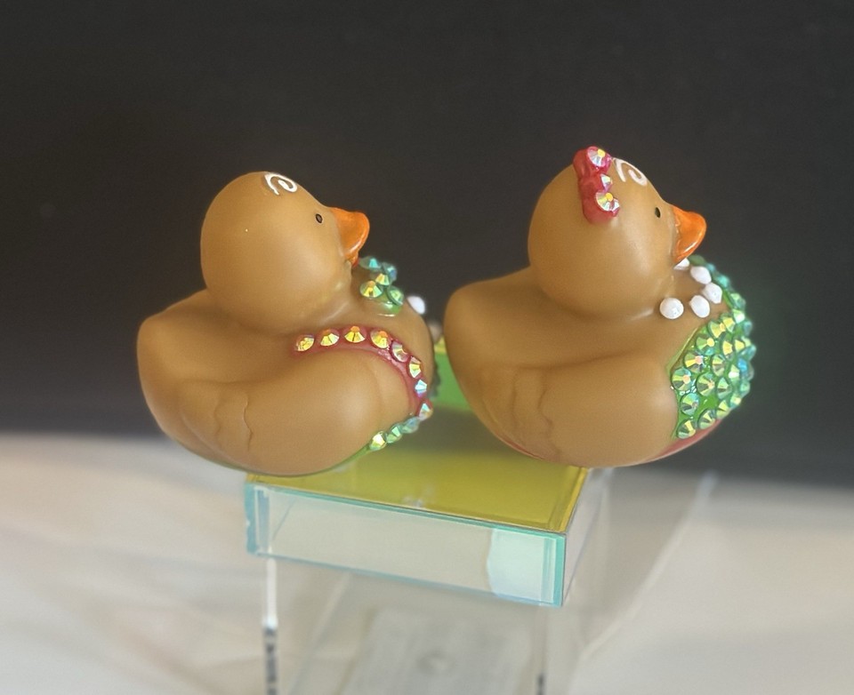 Gingerbread Holiday Christmas Rubber Ducks Bling Rhinestone Jeep Cruise ...