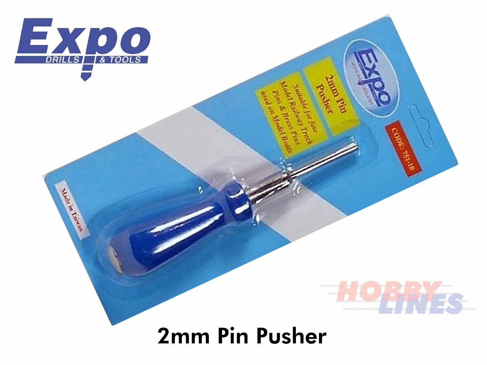 2MM PIN PUSHER - modelling pins, rail track, model boats EXPO TOOLS ...