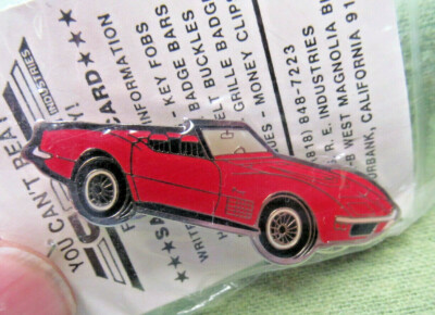 Early C3 Corvette Conv. Hat Pin - Red - SRE Industries - New in Package ...