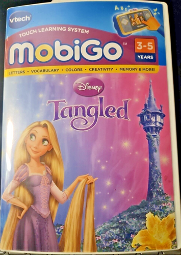 Disney Tangled Game MobiGo Touch Learning Vtech Software 3-5 Years EUC ...