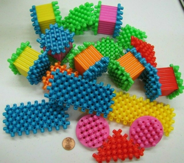 Playskool CLIPO CLIPPO BUILDING TOY Creativity Pieces Lot of 20 ...