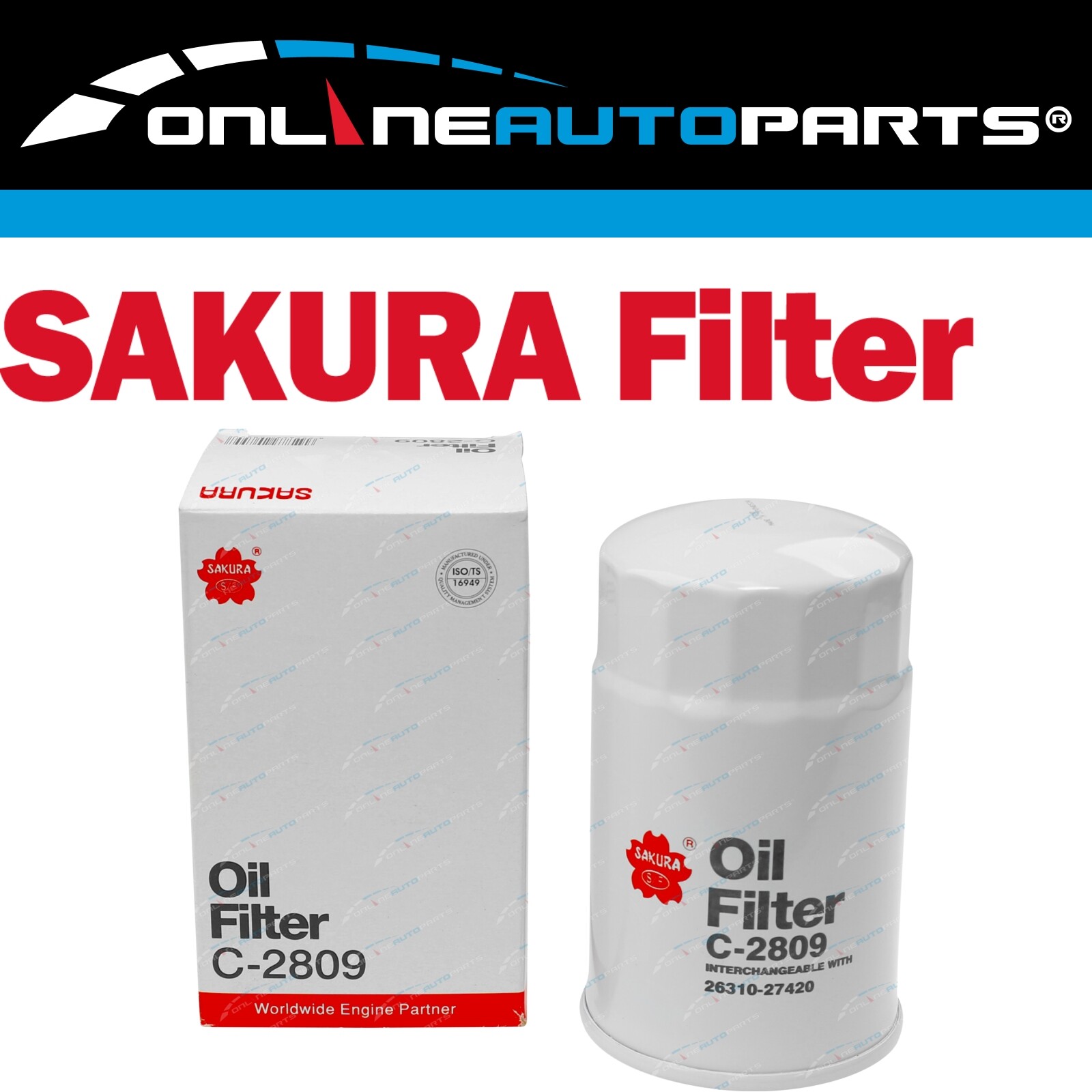 Sakura Engine Oil Filter for Santa Fe CM 2.2L 4cyl D4EB D4HB Diesel ...