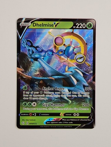 Pokemon TCG Dhelmise V - 009/072 Ultra Rare Shining Fates NM/MINT. | eBay