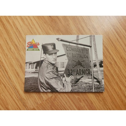 1992 Elvis Presley Trading Card #38 The Elvis Collection Elvis Army ...