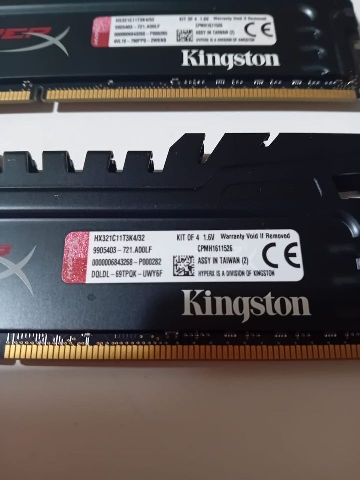32GB (4x 8GB) Kingston DDR3 Computer Ram Gaming HX24C11T3K4/32 | eBay UK