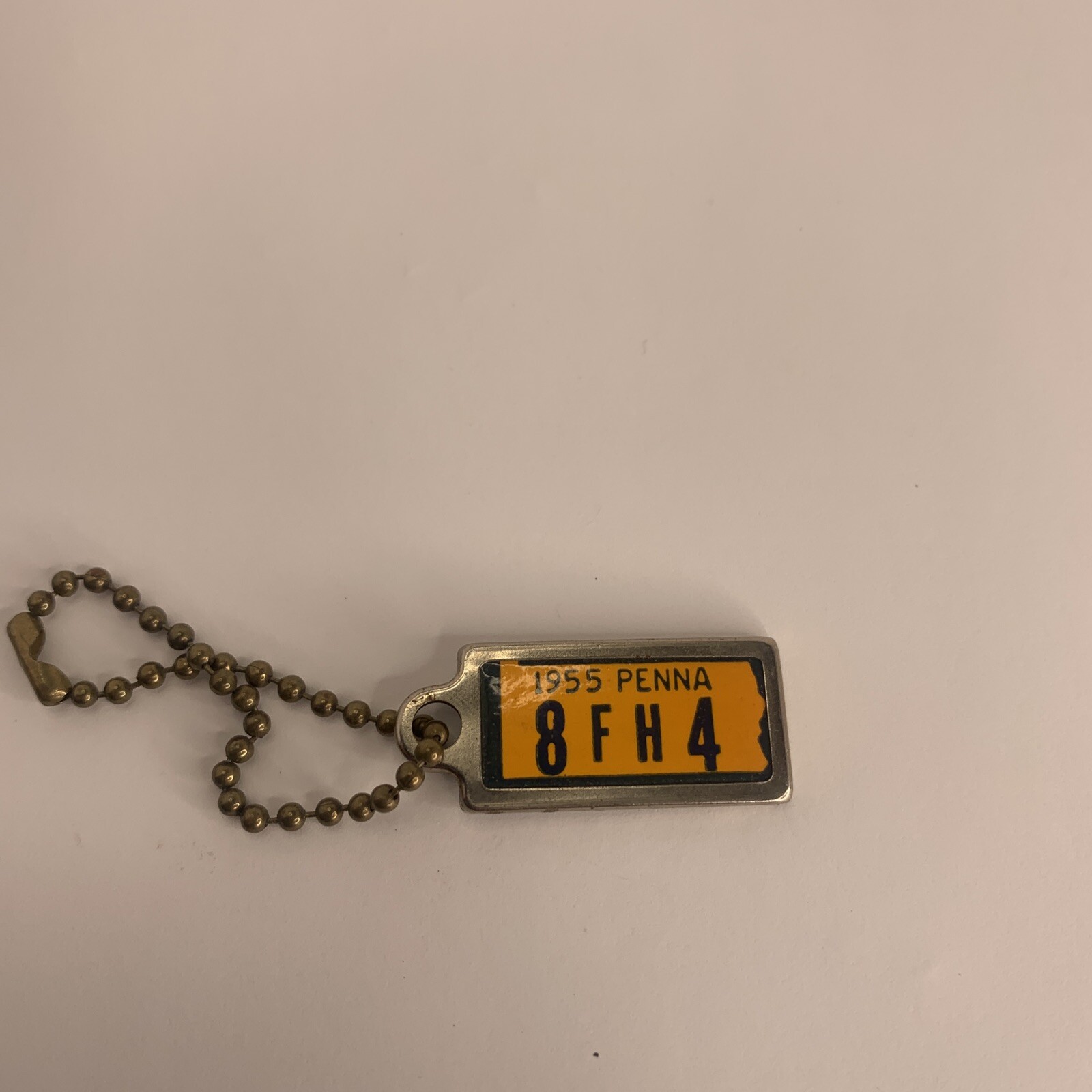 1955 Pennsylvania Disabled American Veterans DAV License Plate Key Tag ...