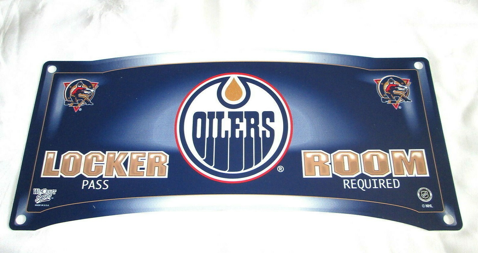 EDMONTON OILERS Locker Room Sign #03 - NEW | eBay