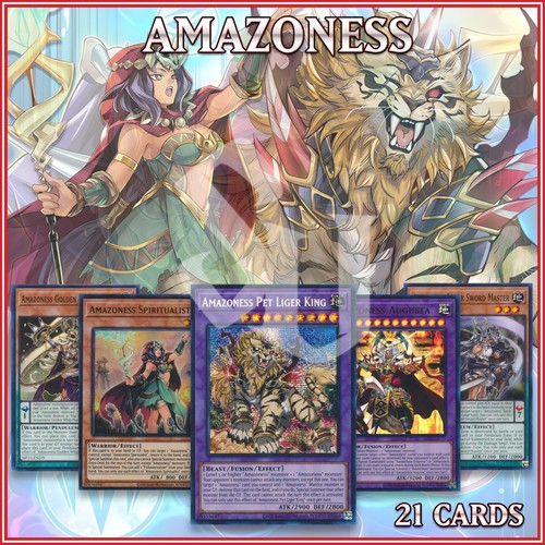 AMAZONESS DECK 21 | Augusta Golden Whip Pet Liger King DABL MP23 YuGiOh ...
