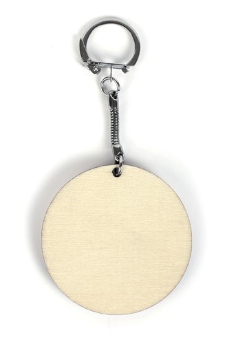 Lot Of 10 Round Wooden Keychains Dia. 55Mm | eBay