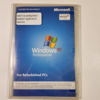 Windows XP Professional - Includes SP3 - For Refurbished PCs * No ...