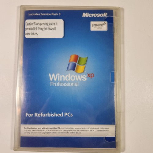 Windows XP Professional - Includes SP3 - For Refurbished PCs * No ...