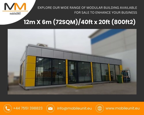 Modular Portable Office Cabin 12m x 6m | Insulated Site Office Building ...