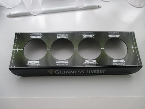 Guinness Lineout Tray 4 Pint Glass Carrier Gift Idea Pub Items | eBay UK