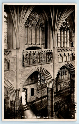 RPPC EXETER Cathedral Minstrels Gallery UK Postcard | eBay