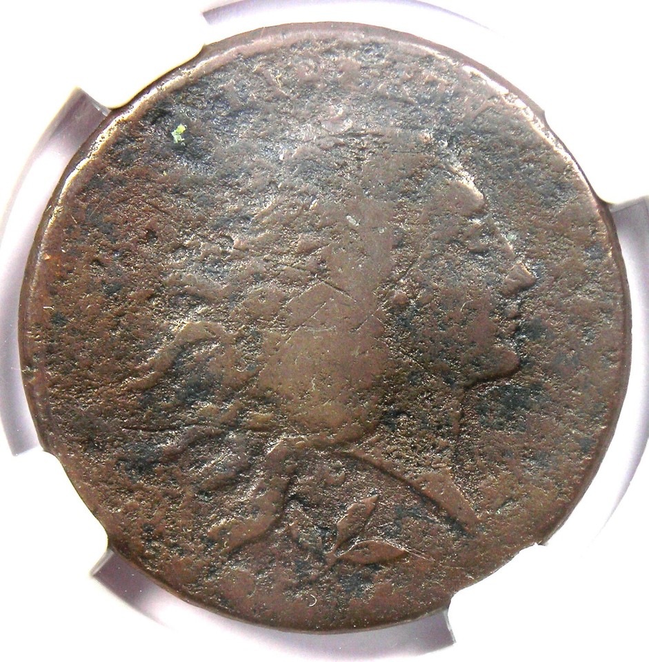 1793 Wreath Flowing Hair Large Cent 1C - Certified NGC Fine Detail ...