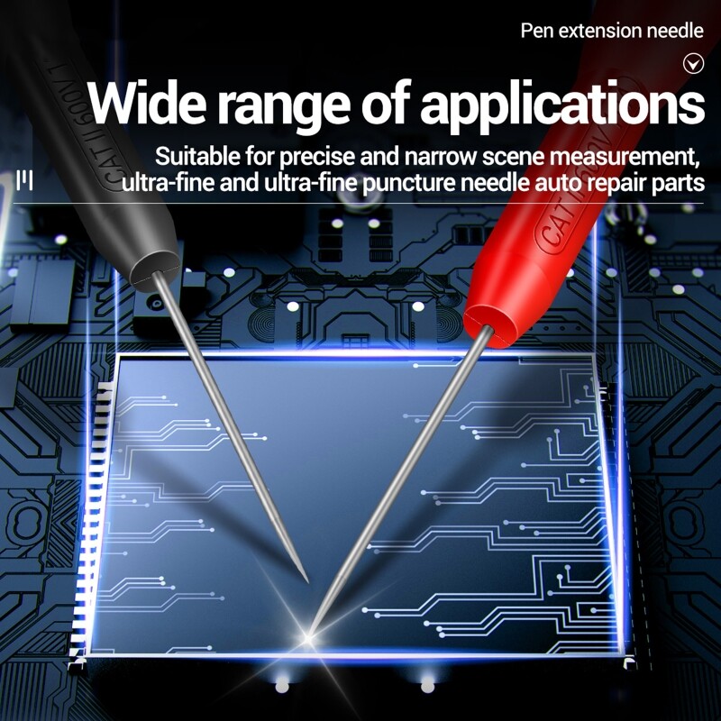 Multimeter Test Lead Extention Back Probes for Needle Micro Pin ...