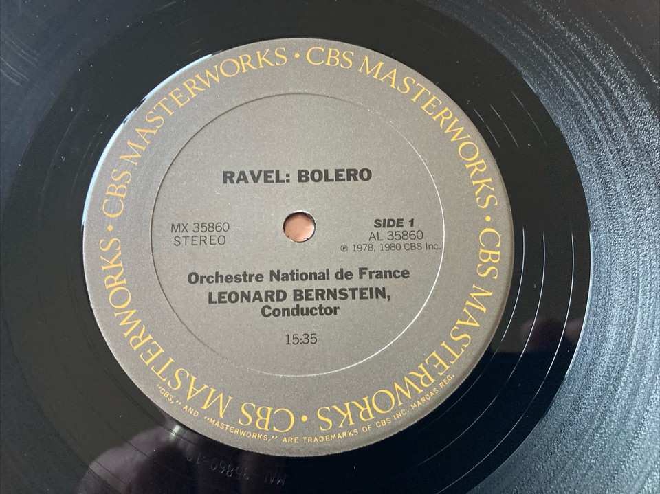 Leonard Bernstein Ravel: Bolero LO (1980) CBS MX 35860 Shrink, Hype ...