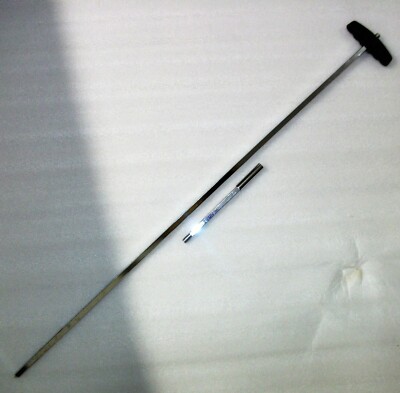 BBQ ROTISSERIES SPIT ROD 31" - 36" WITH EXTENTION SLEEVE UNION ...