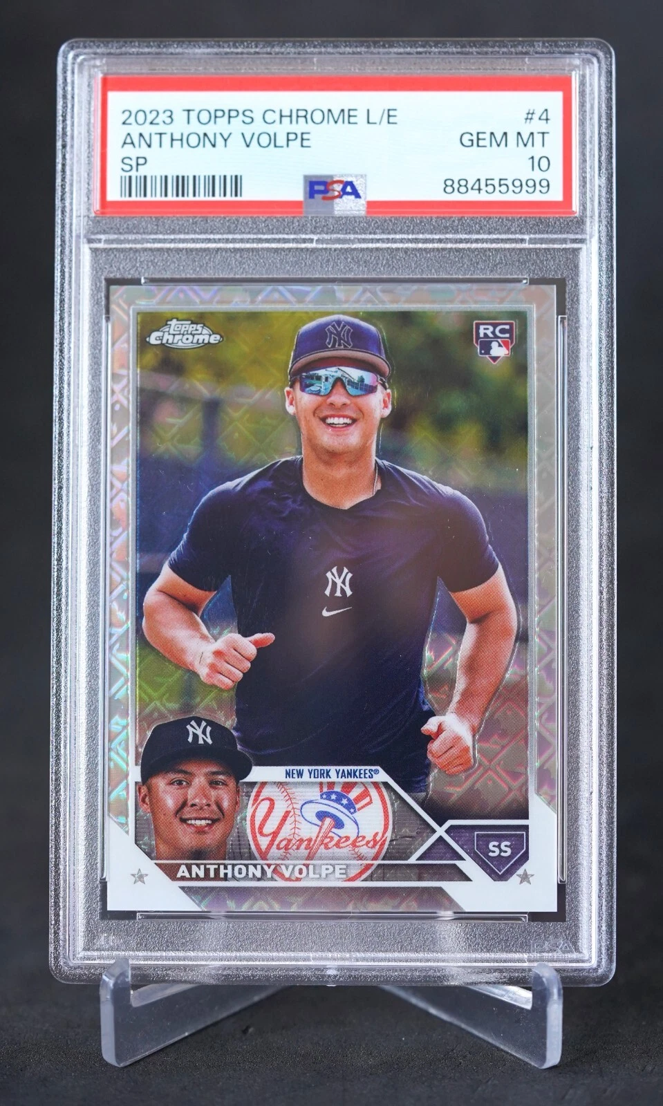 Anthony Volpe 2023 Topps Chrome Logofractor Edition #4 SP Variation ...